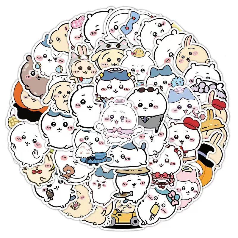 66Pcs/Set Anime Chiikawa Hachiware Usagi Stickers Kawaii Anime Stickers ...