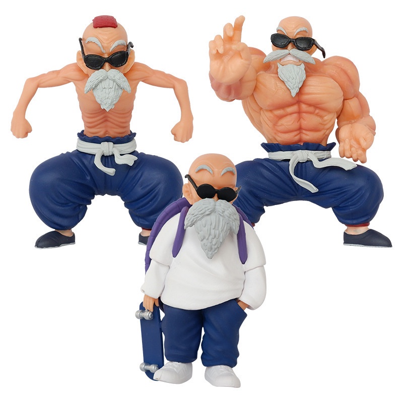 10cm Anime Dragon Ball Figure Master Roshi Action Figure Muscle ...