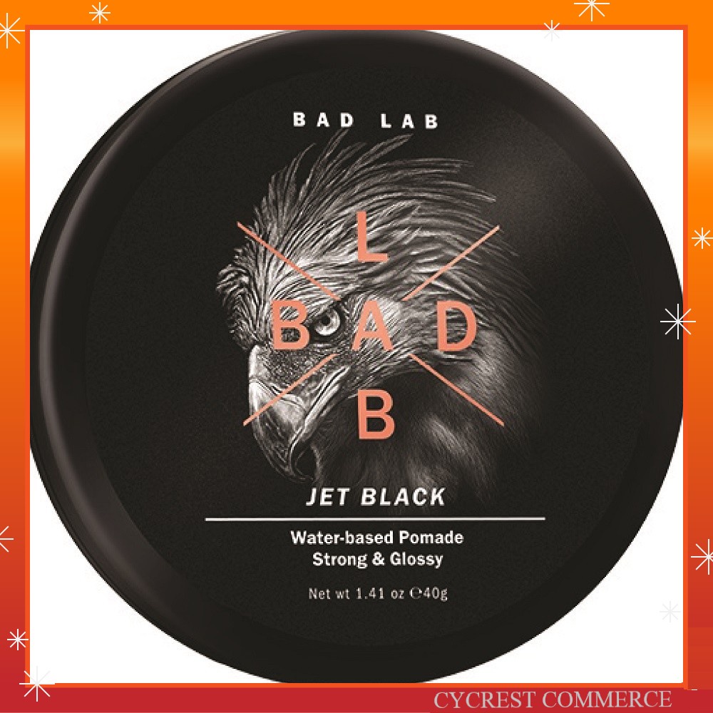 Bad Lab Jet Black Water-based Pomade Strong & Glossy (40g/80g) | Shopee Malaysia