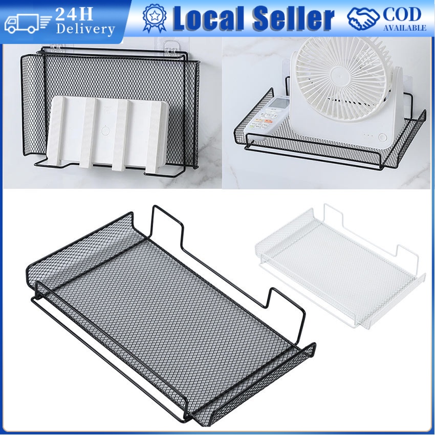 （Black/White） Wireless Storage Boxes Bracket Universal Hanging WIFI ...