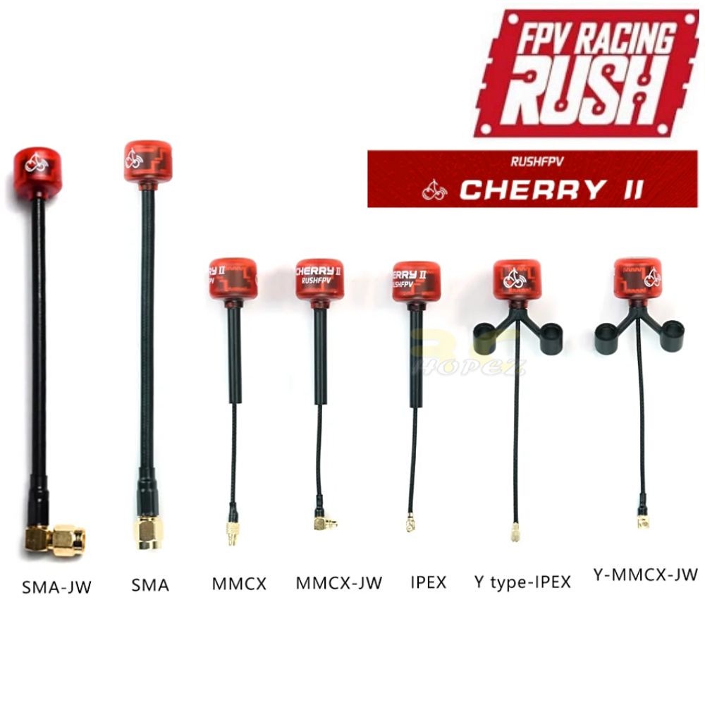 Rush Cherry V2 1.8dBi 5.8G Antenna II SMA MMCX Angle UFL Y-shape UFL ...