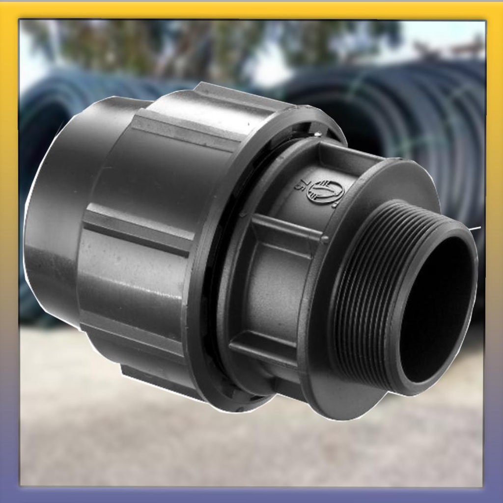 HDPE FITTING FOR HDPE PIPE MALE THREADED ADAPTOR / SAMBUNGAN BERULIR / GIGI LUAR UNTUK PAIP HDPE ...