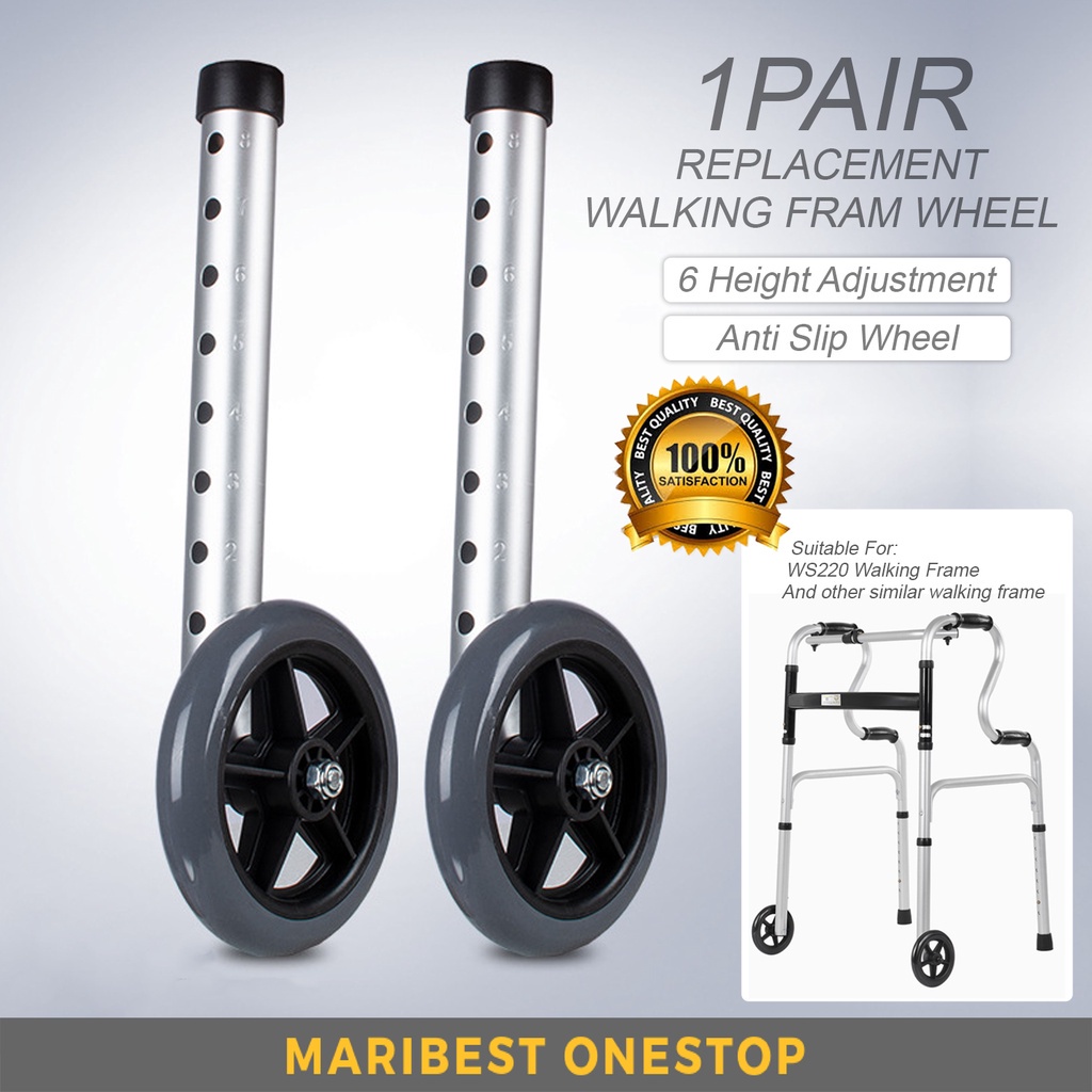 1 Pair Walker Wheel Caster Walking Aid Walking Frame Wheel Walker ...