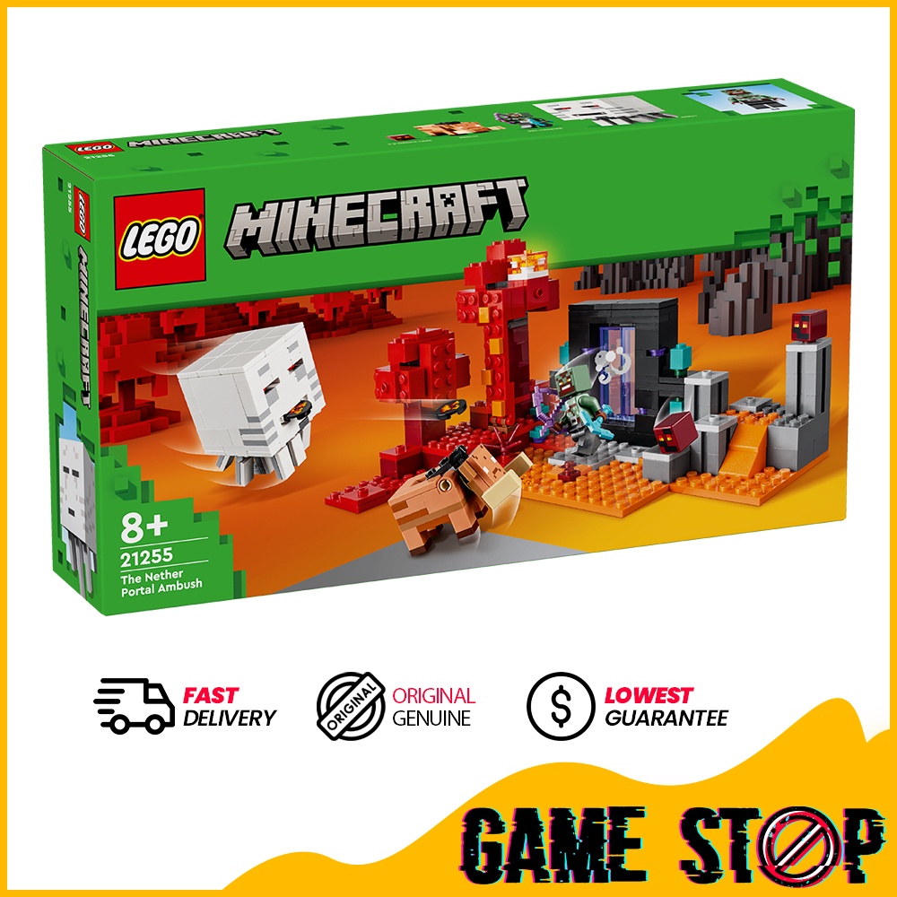 Lego 21255 Minecraft The Nether Portal Ambush | Shopee Malaysia