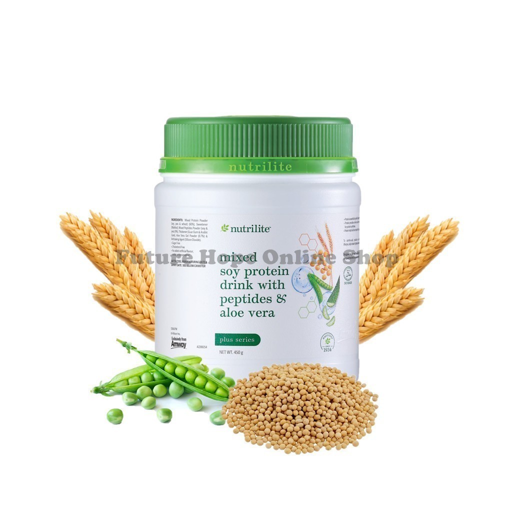 Nutrilite Mixed Soy Protein Drink With Peptides & Aloe Vera (450g) | Shopee Malaysia