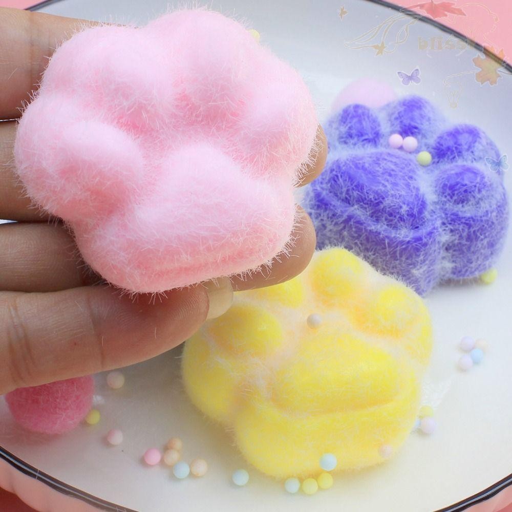 BLISS 2pcs/set Cat Paw Fidget Toy, Silicone Kneading Cat Paw Squeeze ...