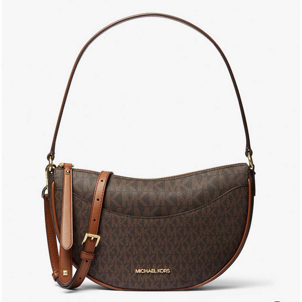 MK Dover Medium Signature Logo Crossbody Bag in Brown (35R3G4DL8B ...