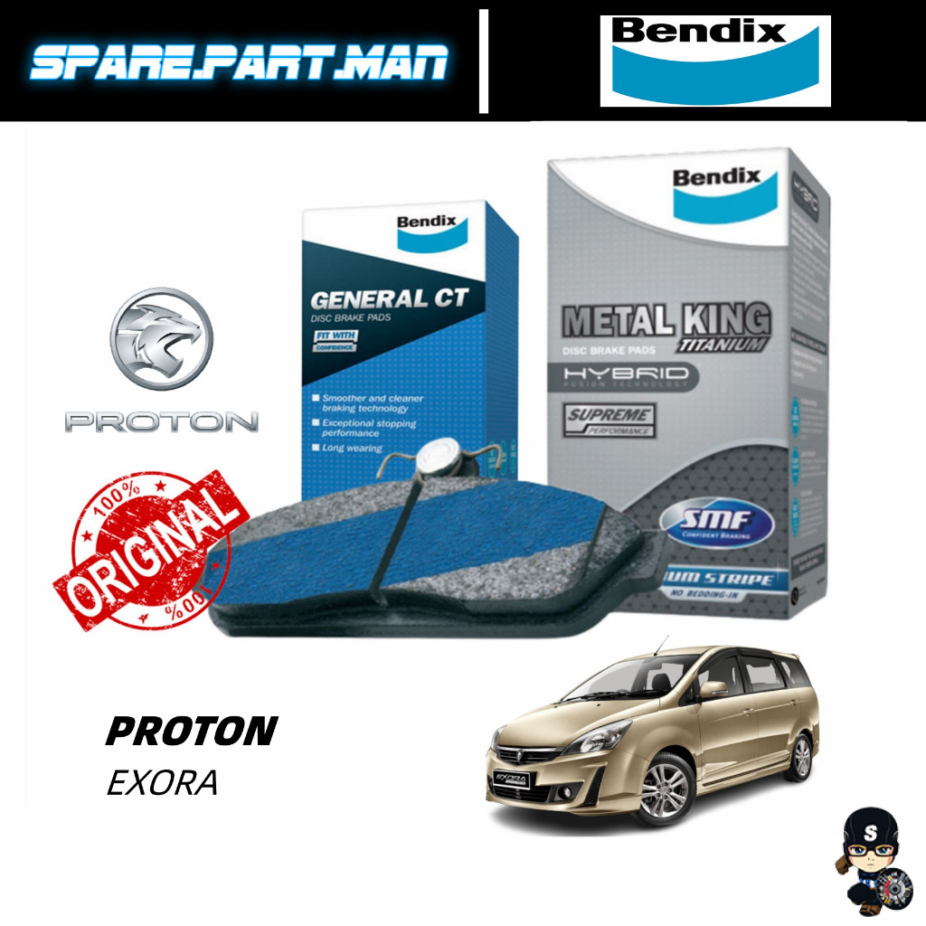 Original Bendix Brake Pad - Exora 1.6 CPS / Exora Bold Turbo Metal King ...