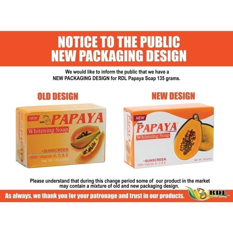 AUTHENTIC RDL SABUN PAPAYA 135GM (100% original) | Shopee Malaysia