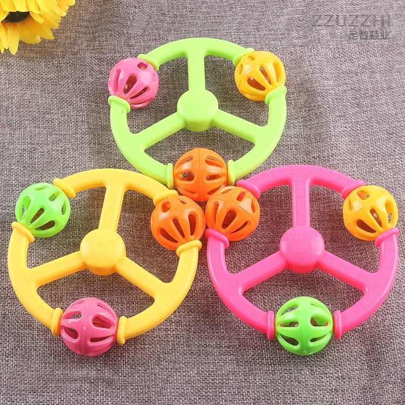 Hand Grab Disc Rattle Bell Le Bell Baby Toy 0 to 1 Years Old Coax Baby ...