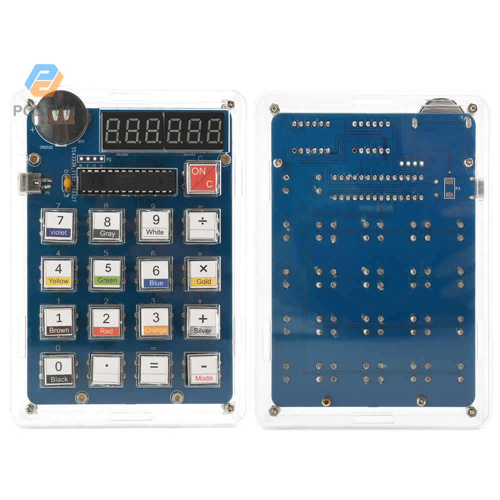 Pcbfun 6-digit Calculator Kit Diy Soldering Practice Kit Led | Shopee ...