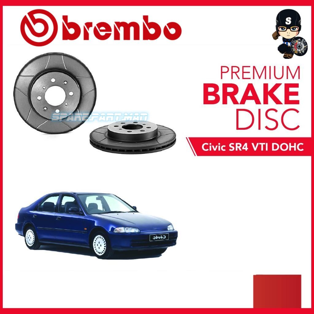 Original BREMBO Max Front Disc Rotor (2pcs) - H/D Civic SR4 VTI DOHC ...