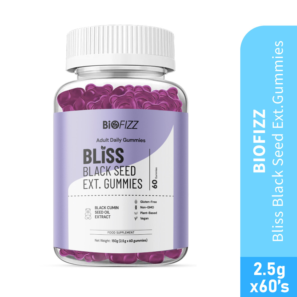BIOFIZZ Bliss Black Seed Extract Gummies 2.5g X 60's for Immunity ...