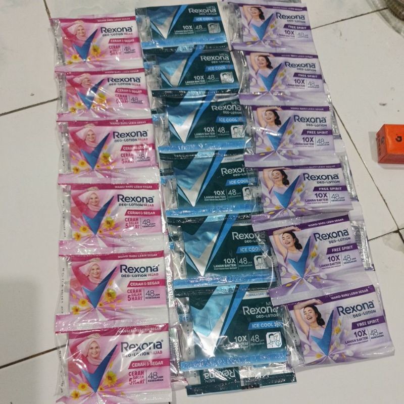 Rexona deo-lotion sachet contains 12 pcs | Shopee Malaysia