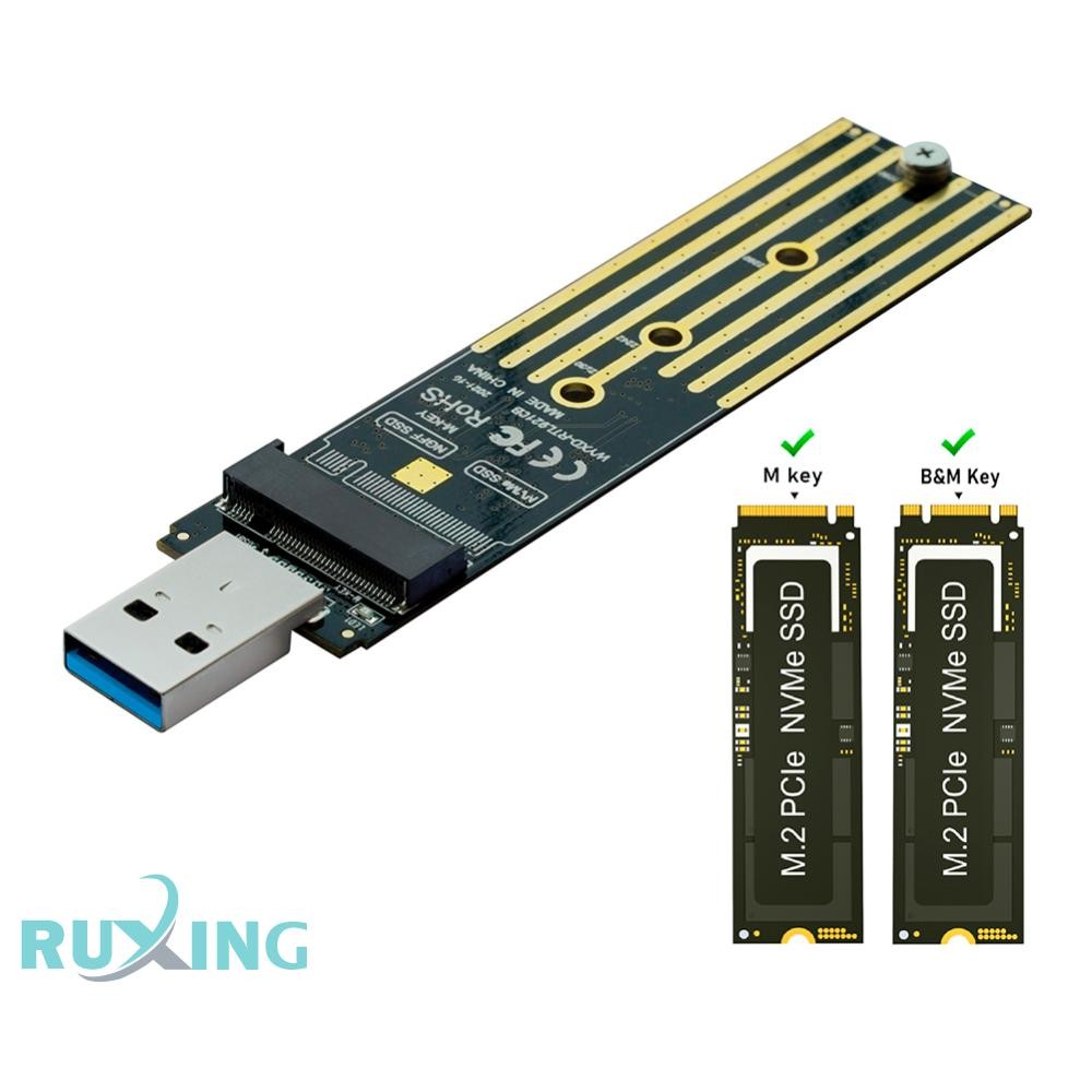 NVME To USB Adapter 10Gbps M.2 To USB Adapter Max 2TB M.2 NVME USB 3.1 ...