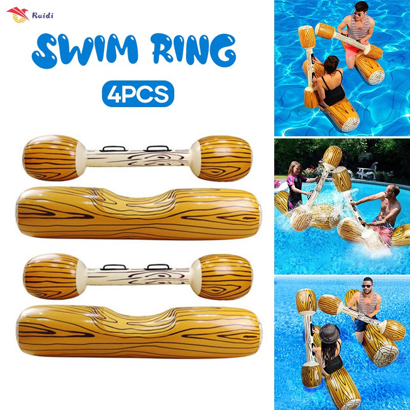 Battle Log Rafts Inflatable Pool Float Row Toys Outdoor Games Pool ...
