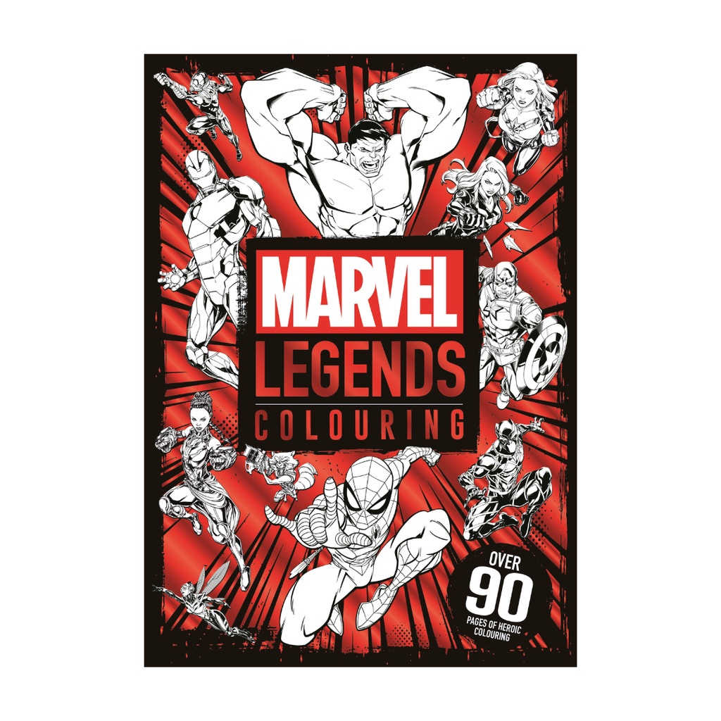 Marvel Legends Colouring Book For Kids & Adults To Color (96 Pages ...