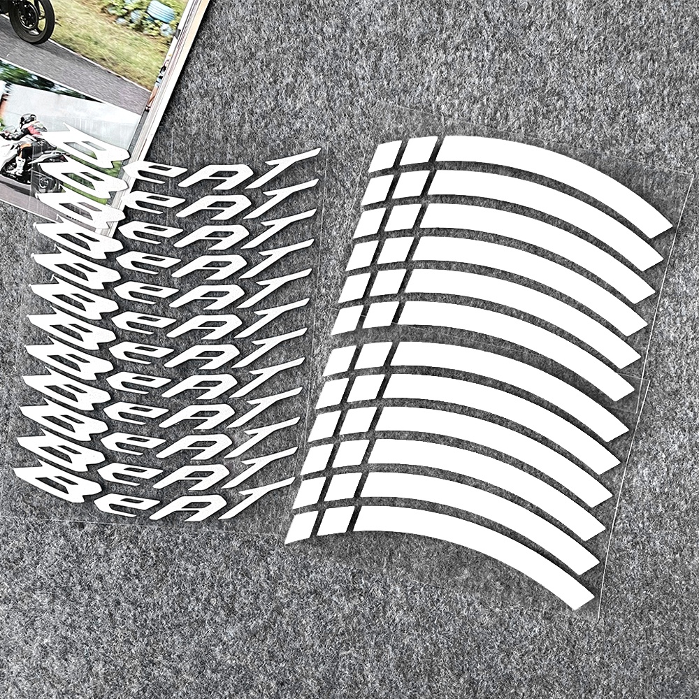 16PC For Honda Beat Reflector Motorcycle Wheel Hub Vinyl Sticker Rim ...
