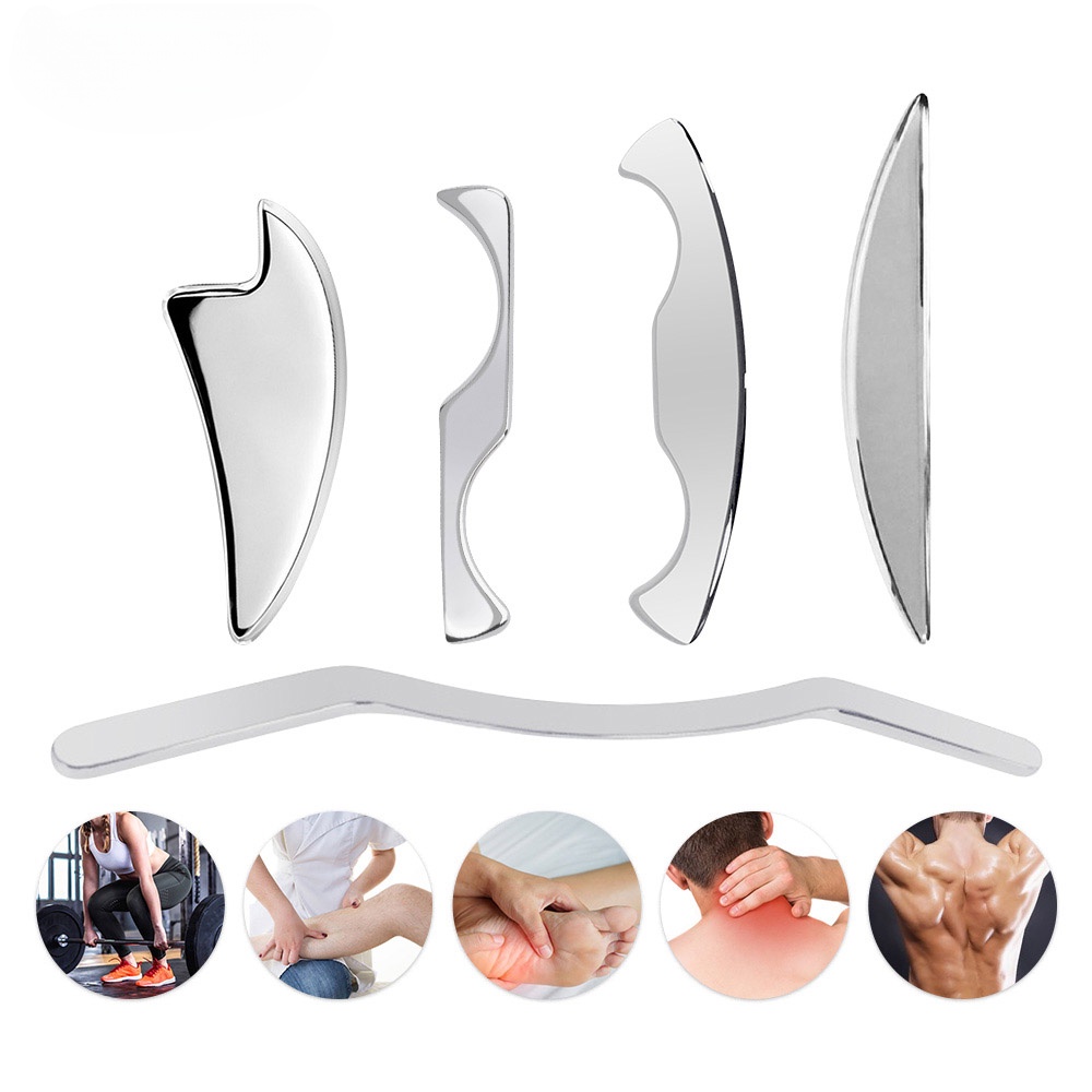 Stainless Steel IASTM Therapy Massage Tools Deep Tissue Massager Guasha ...