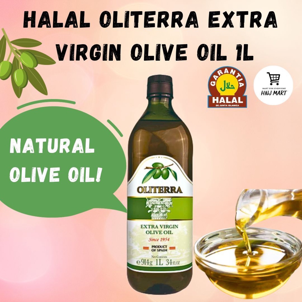 HALAL OLITERRA EXTRA VIRGIN OLIVE OIL 1L / OLIVE OIL | Shopee Malaysia