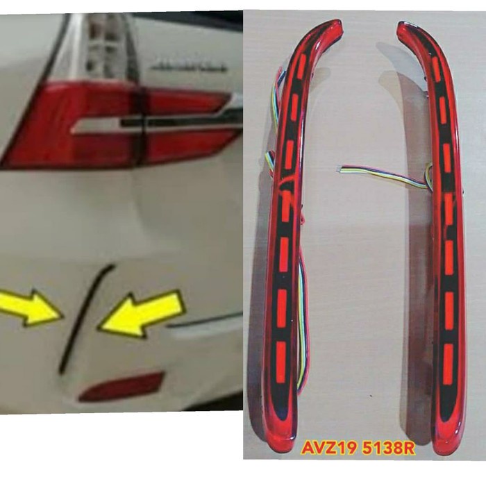 Toyota AVANZA 2019 2020 2021 rear bumper reflector LED light, standing ...