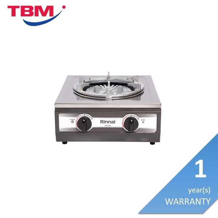 Rinnai RTL.35K Single Burner Stove 2 CTRL Knob Stainless Steel Top ...