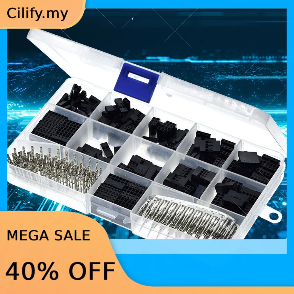 620pcs Male/Female Jumper Connector Kit with Black Plastic Shell ...