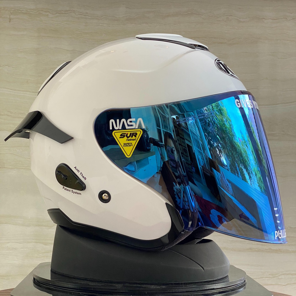 Kyt KYOTO ORIGINAL - White Half Face Helmet Handsome Package | Shopee ...