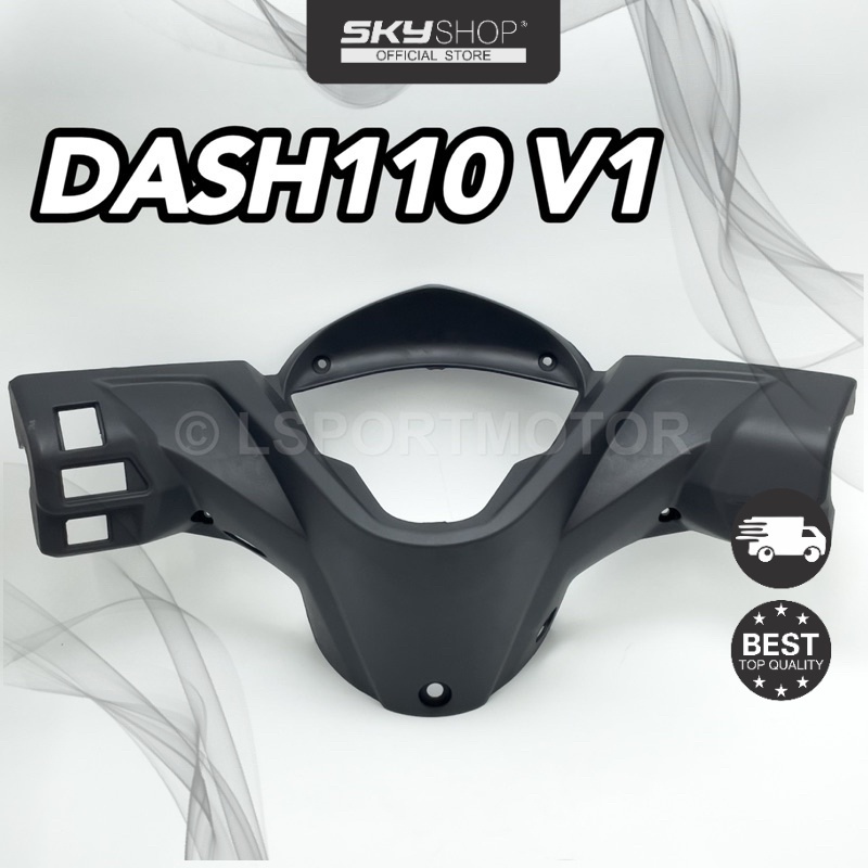 HONDA DASH110 V1 HANDLE METER COVER (MATTE BLACK) 53206-KWB-660 WAVEDASH WAVE DASH 110 OLD V1 (S ...
