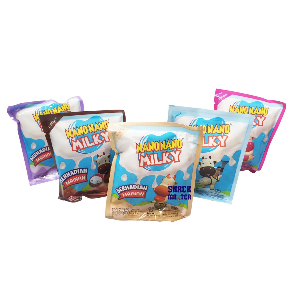 Nano Nano Nano Milky Milk Candy Assorted Flavors - Netto 12gr. | Shopee ...