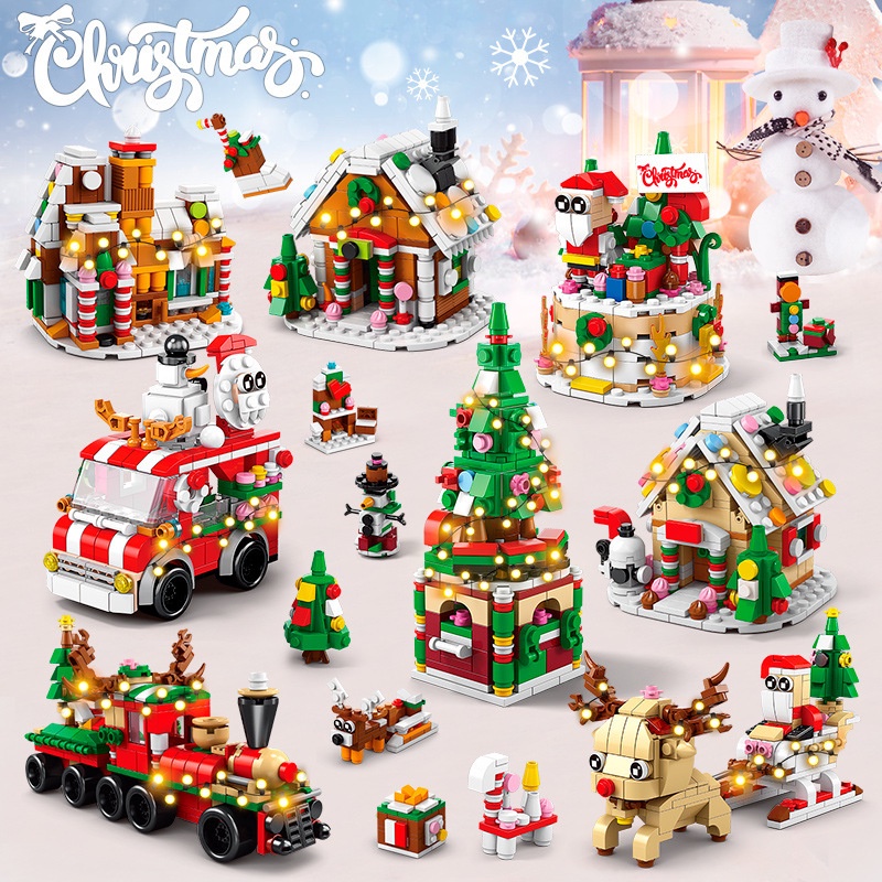 Christmas Gifts Building Blocks Toys Children's Blind Boxes Creative ...