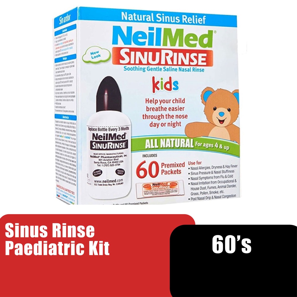 NEILMED SINUS RINSE PAEDIATRIC KIT 60S (KIDS) | Shopee Malaysia