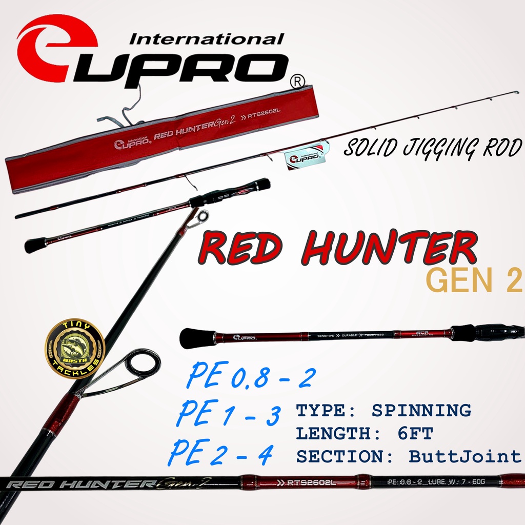 EUPRO RED HUNTER GEN2 SOLID JIGGING ROD | Shopee Malaysia