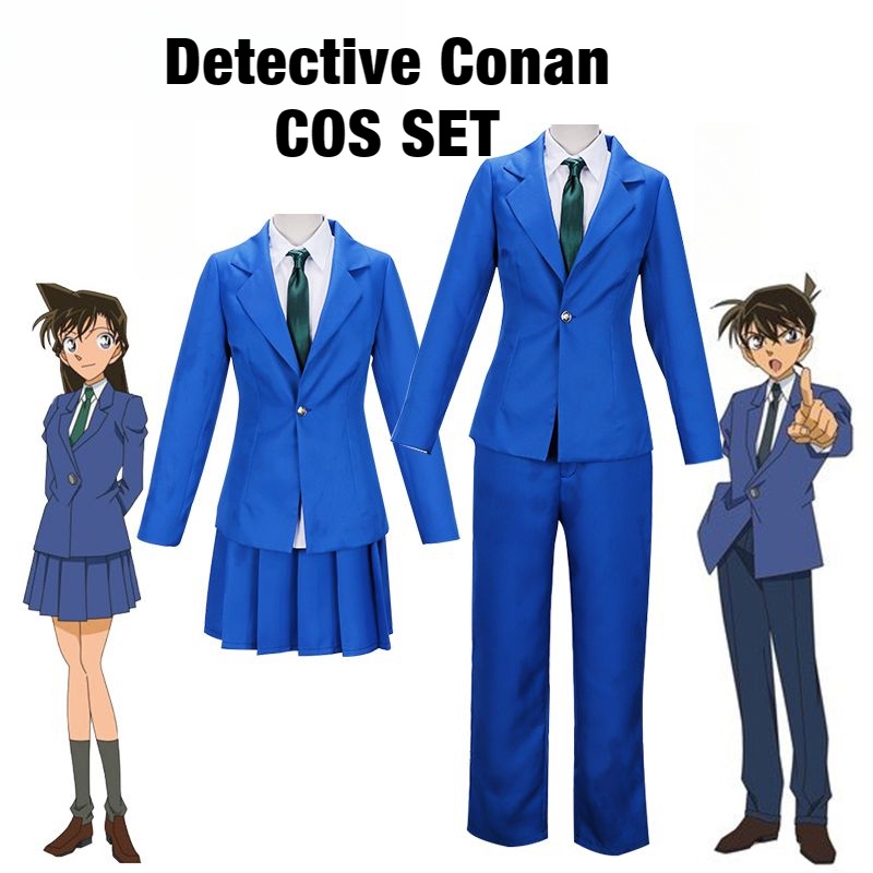 Detective Conan cosplay costume Shinichi Kudo Mori Ran cosplay costume ...