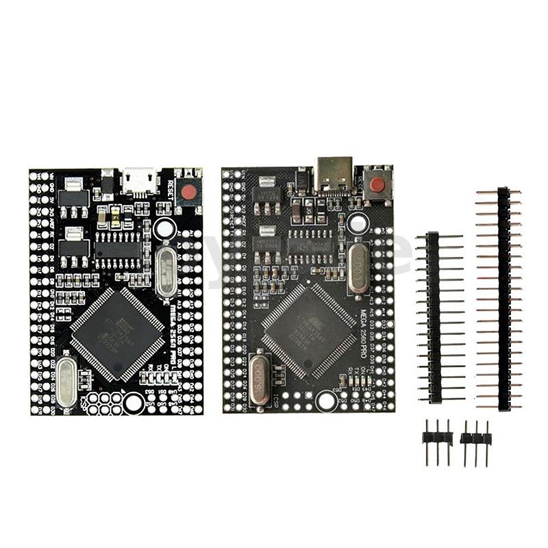 Mega2560 Mega 2560 Pro MINI 5V (Embed) CH340G ATmega2560-16AU Micro/Type-C with Male Pinheaders ...