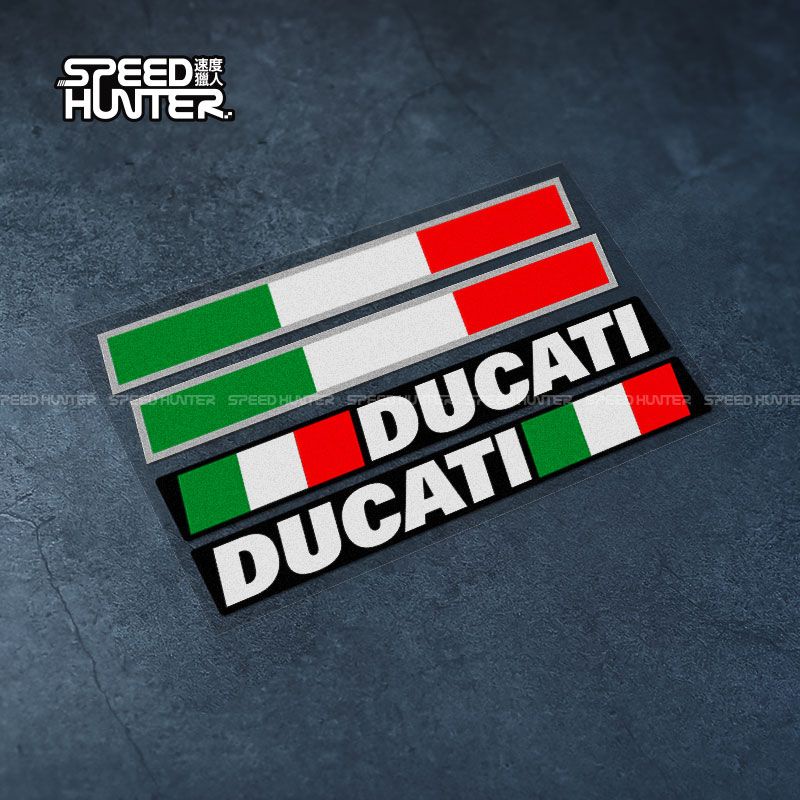 Ducati Tricolor Flag Sticker Monster696 848 899 959 1098 1198 1199 1299 ...