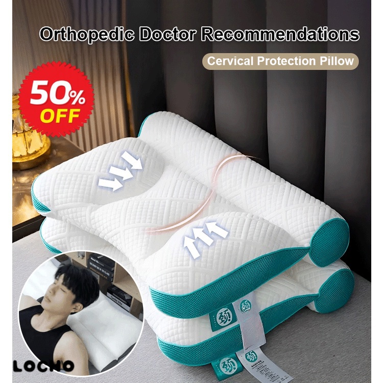 Comfortable goose down pillow for sleep enhancement and cervical ...