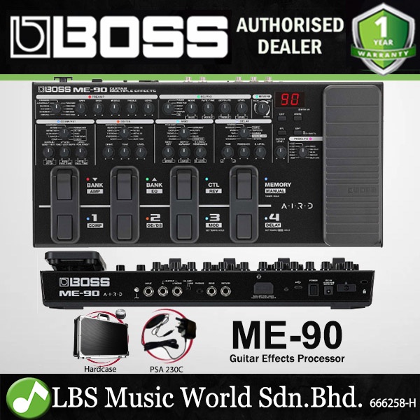 Boss ME-90 Guitar Multi Effect Pedal with Adapter and Case (ME90 ME 90 ...