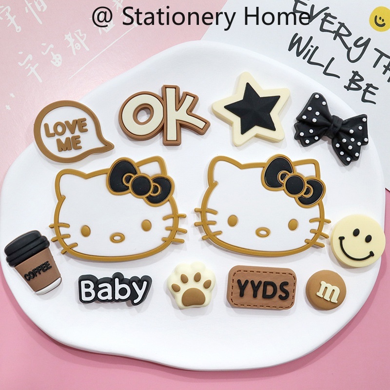 Cartoon Cartoon KT Hello Kitty PVC Refrigerator Creative Decoration ...