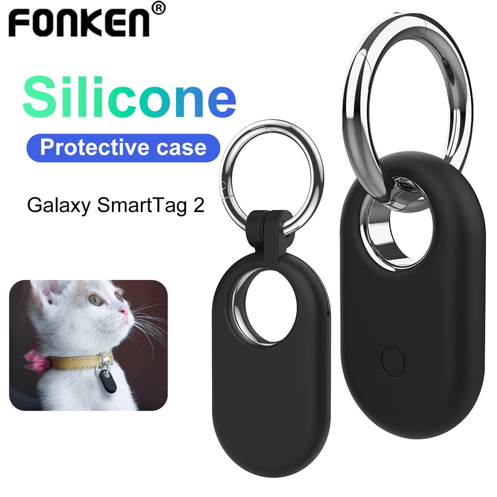 Fonken For Samsung Galaxy SmartTag 2 Locator Tracker Case Silicone ...