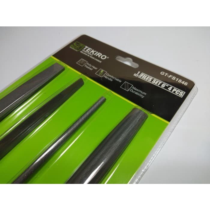 Tekiro FILES Set 4 PCs / File Set 6" 6in 6 inch contains 4 | Shopee ...
