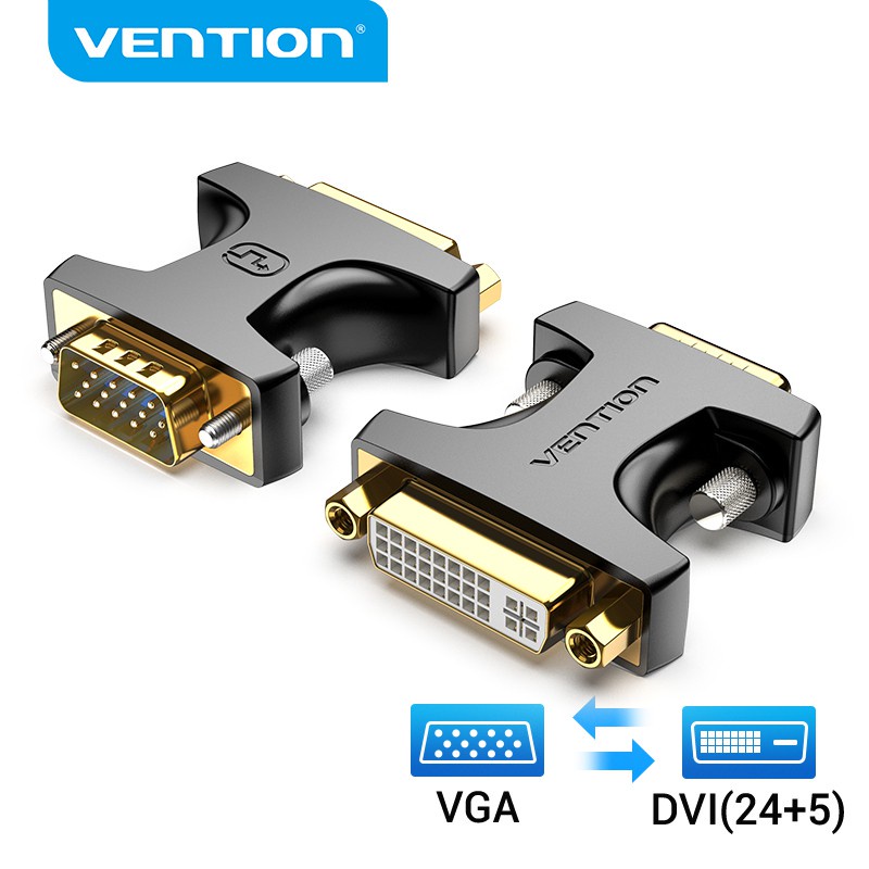 Vention VGA Male to DVI Female Adapter VGA to DVI-I 24+5 1080P 60HZ For ...