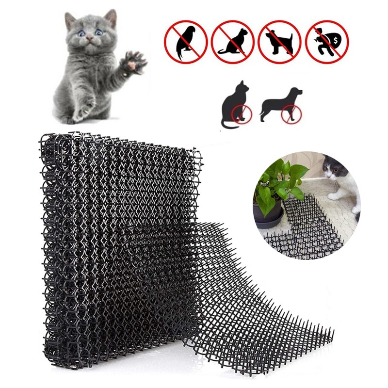 Cat Scat Spike Mat Animal Repellent Mat Humane Anti Cat Dog Climb Fence ...