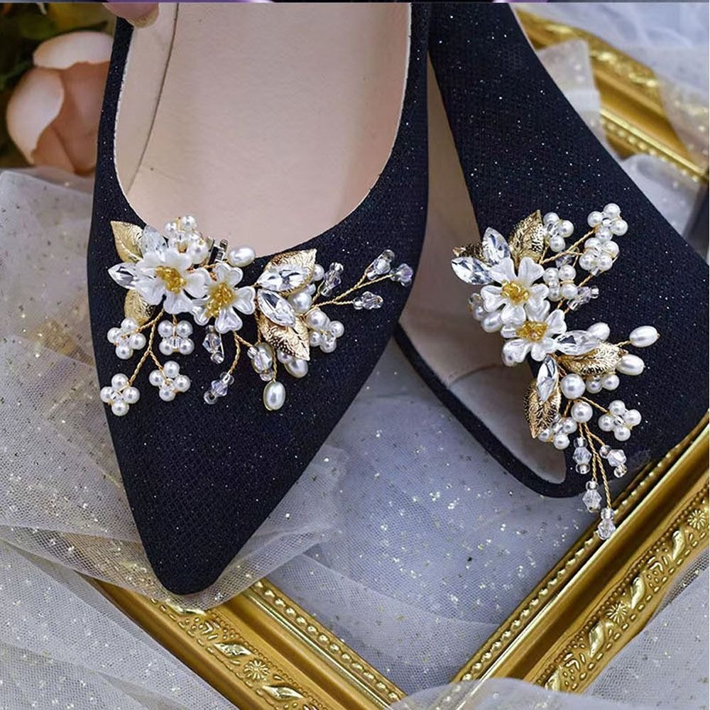 1PC Rhinestone Shoe Clips Crystal Flower Shoe Charms sneakers Elegant ...