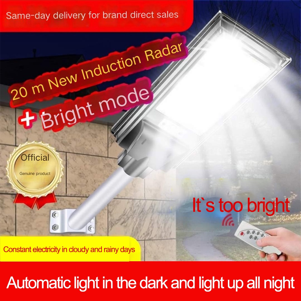 2000W solar street light 32000 brightness nano beads induction sensor ...