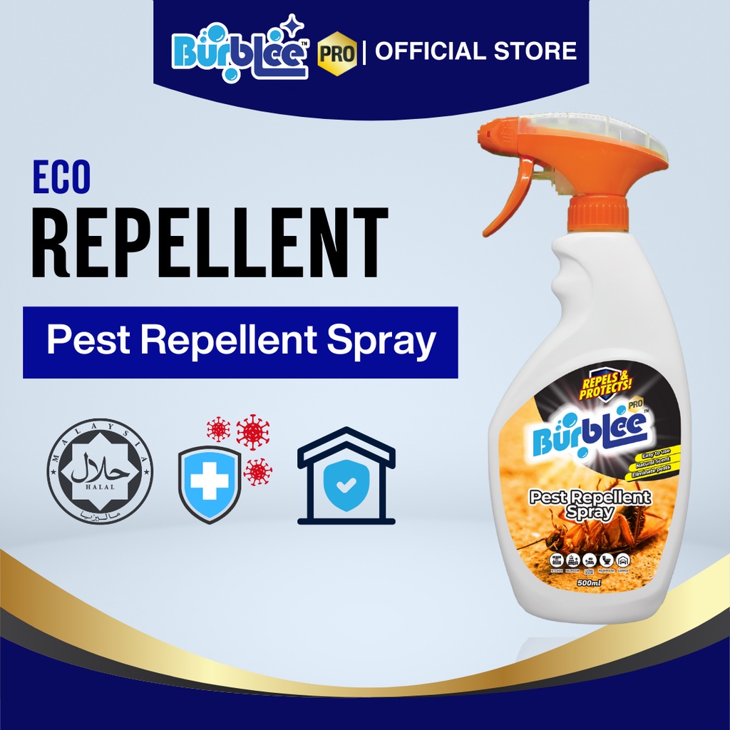 Burblee PRO Pest Repellent Spray To Repel Cockroach Lizard Flies Ants ...