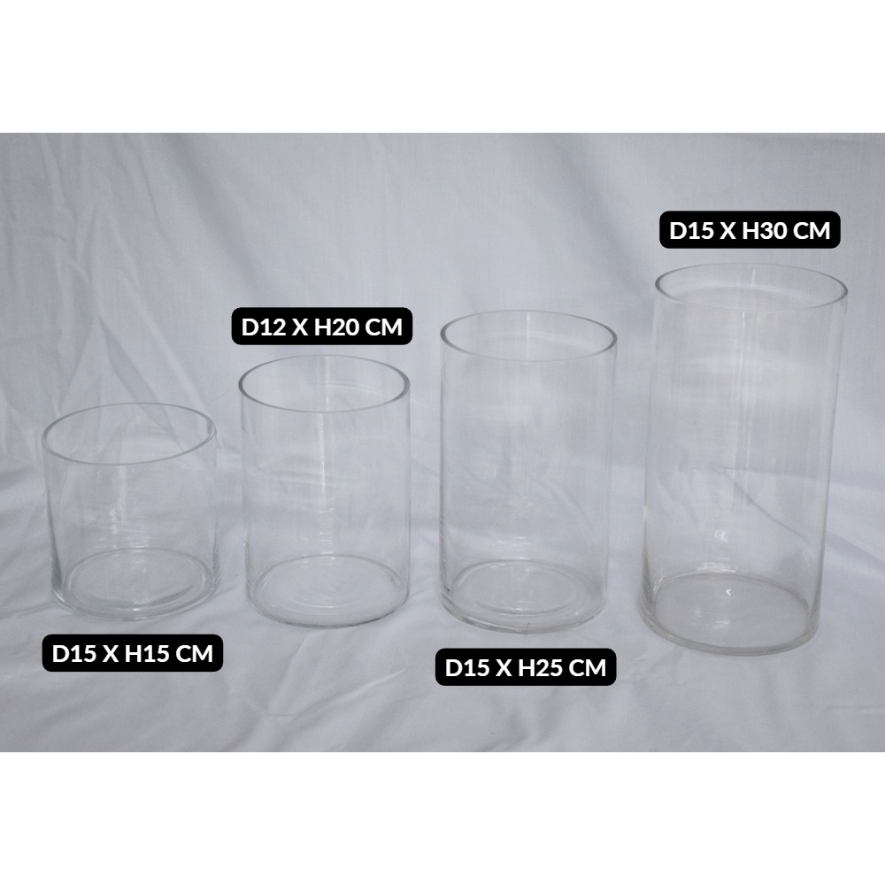 [Floristsworld] 15CM Diameter CYLINDER Transparent Multipurpose Stylish ...