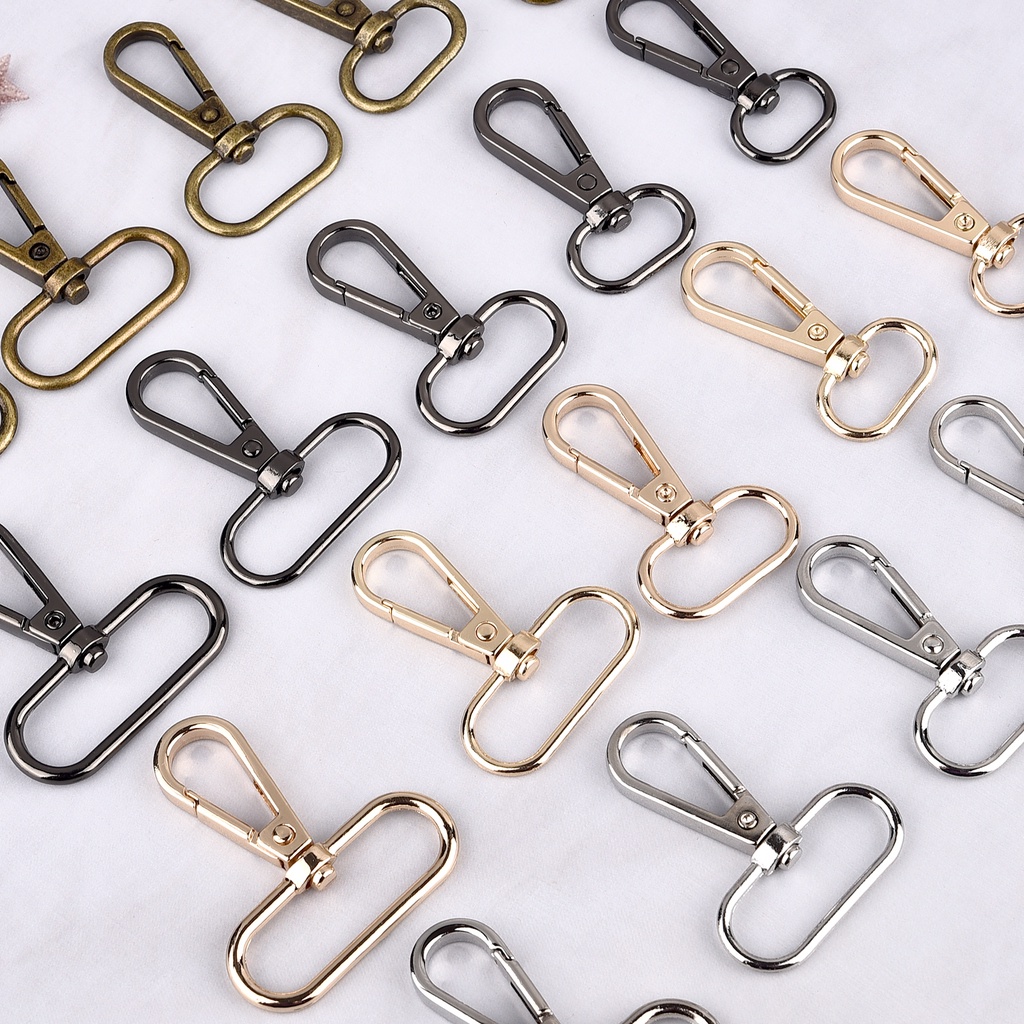 5pcs 1.6-3.5cm Metal Bags Strap Buckles Lobster Clasp Collar Carabiner ...