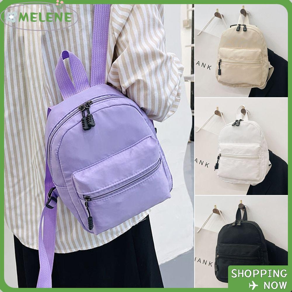 MELENE Mini Backpacks Fashion Women Teen Girls White Rucksack | Shopee ...