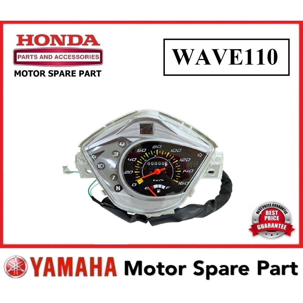 HONDA WAVE110 METER ASSY // SPEEDOMETER METER SPEED TANK JARUM WAVE-110 ...